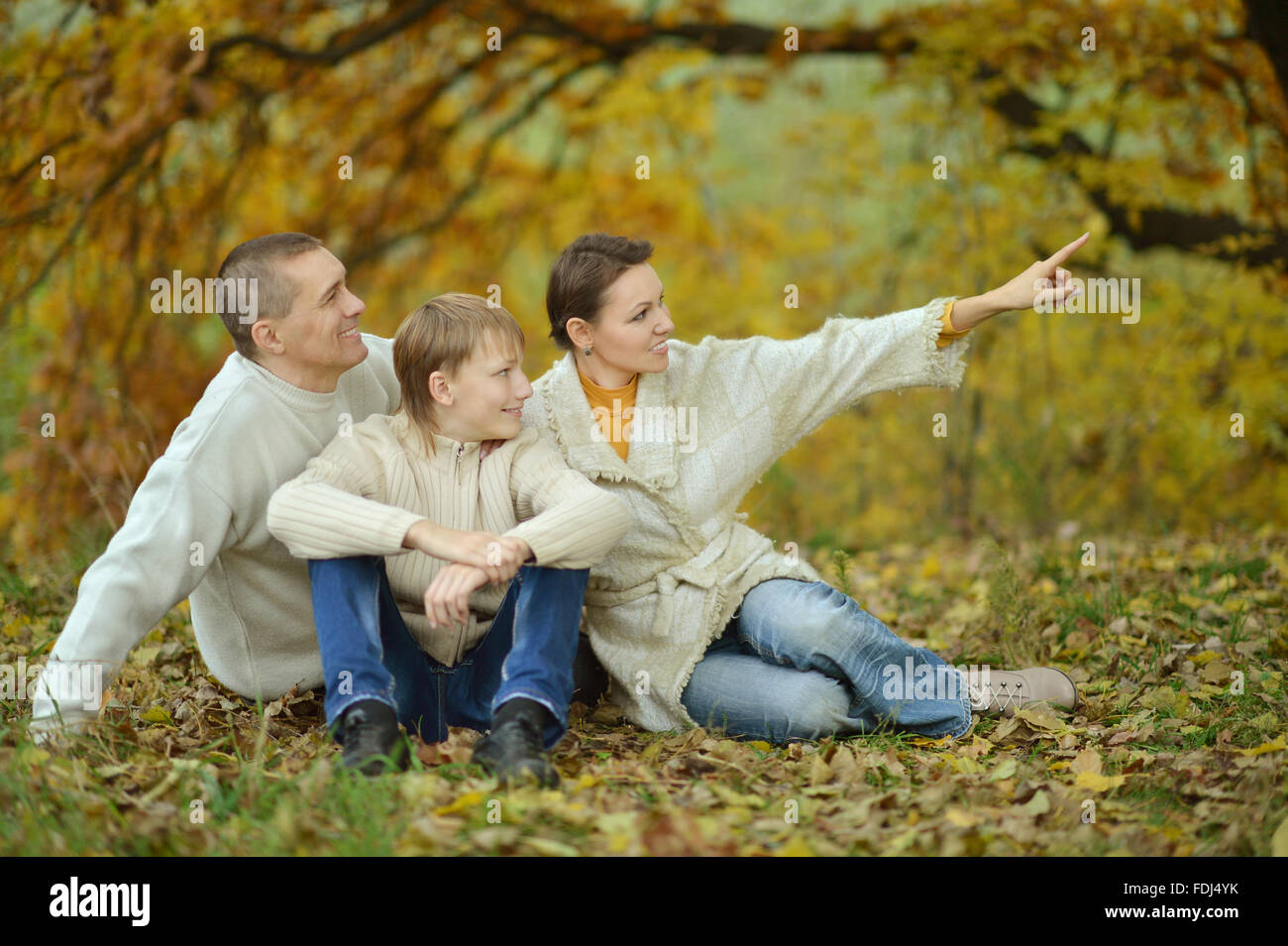 Nice happy family Stock Photo - Alamy