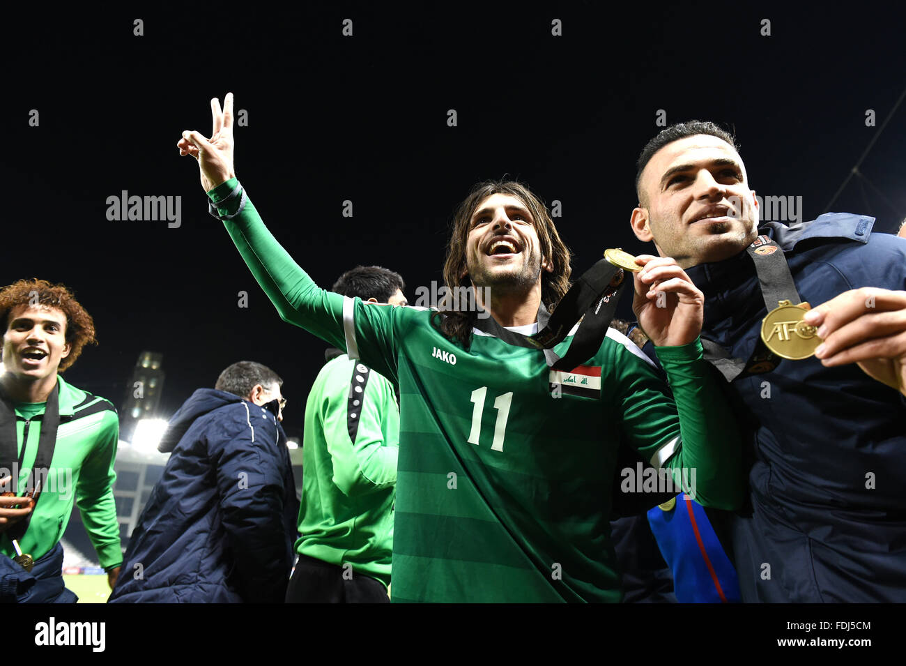 Iraq team group (IRQ), JANUARY 29, 2016 - Football / Soccer : Humam ...