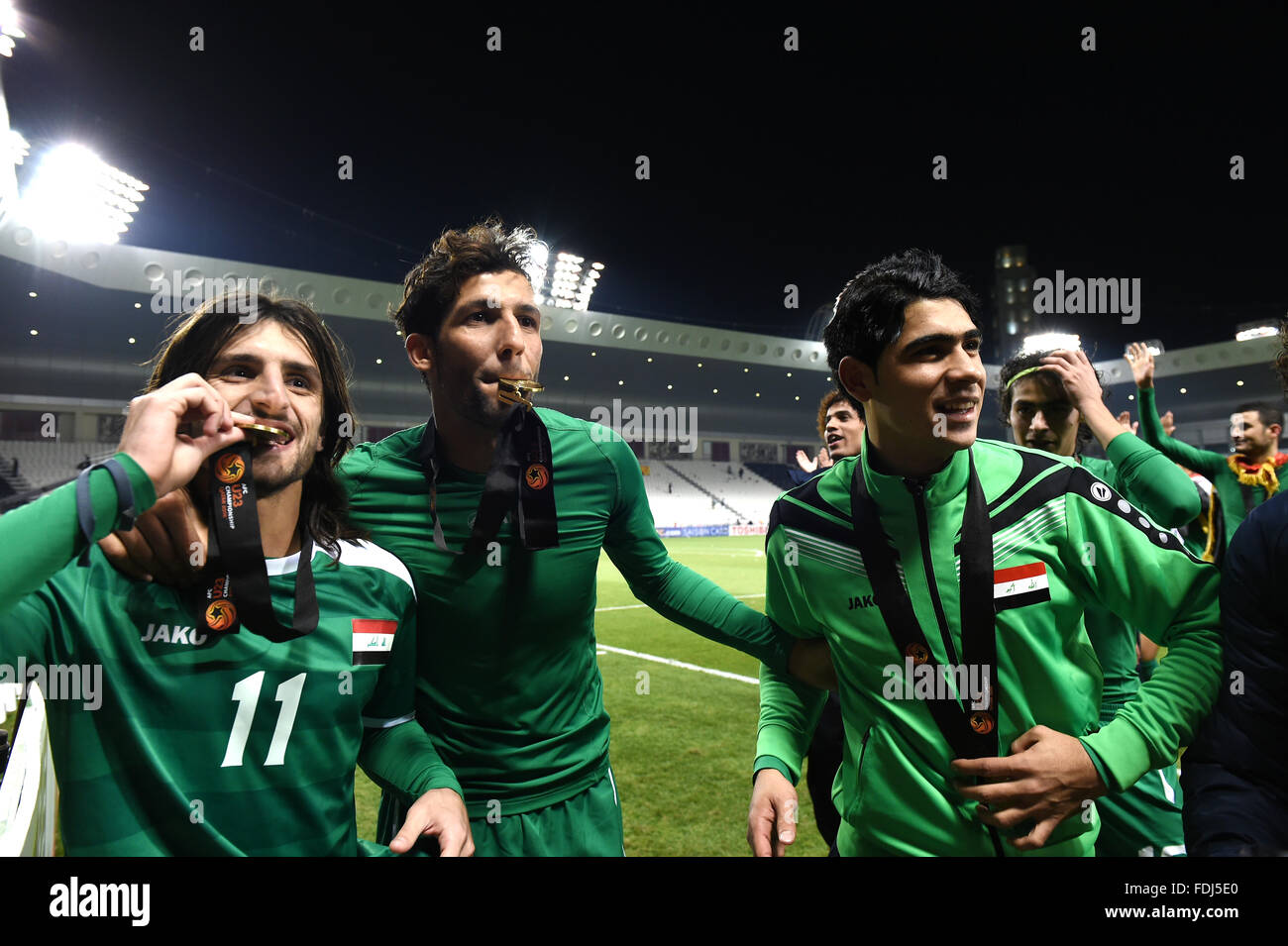 Iraq team group (IRQ), JANUARY 29, 2016 - Football / Soccer : Humam ...