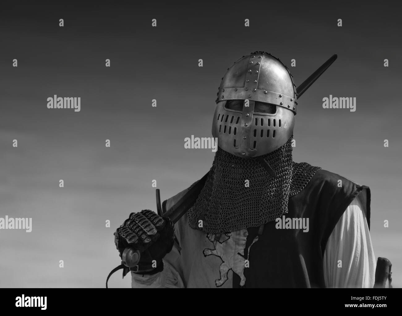 Medieval knight Black and White Stock Photos & Images - Alamy