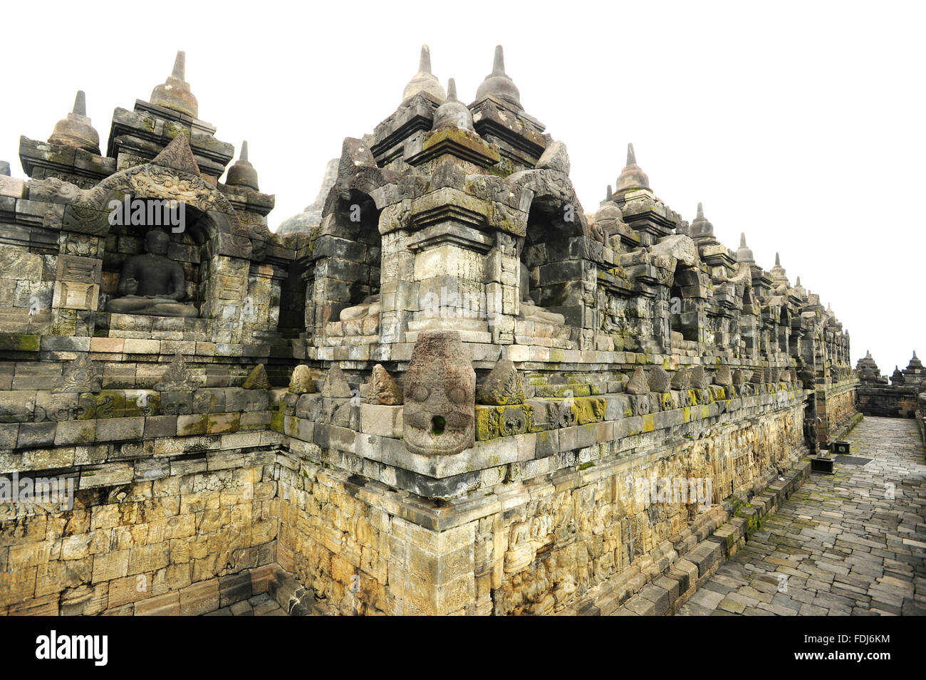Buddhist temple of Borobudur on Java UNESCO world heritage Stock Photo ...