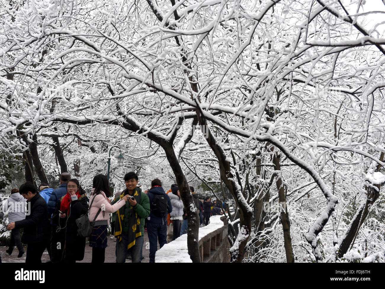 Snow in winter in hangzhou hi-res stock photography and images - Alamy