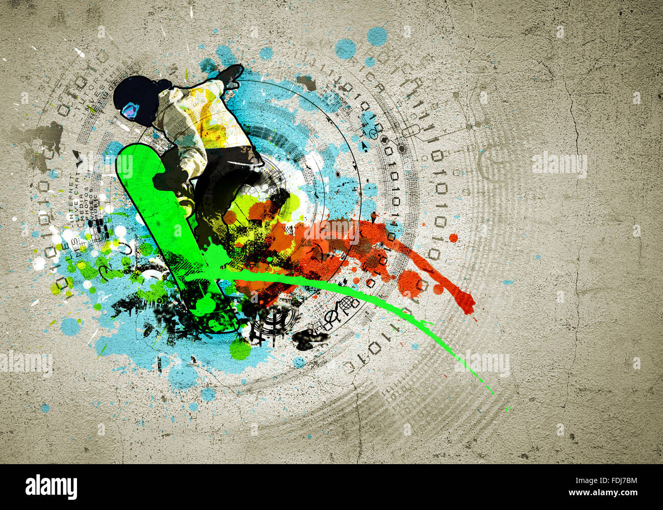 Snowboarding Graffiti