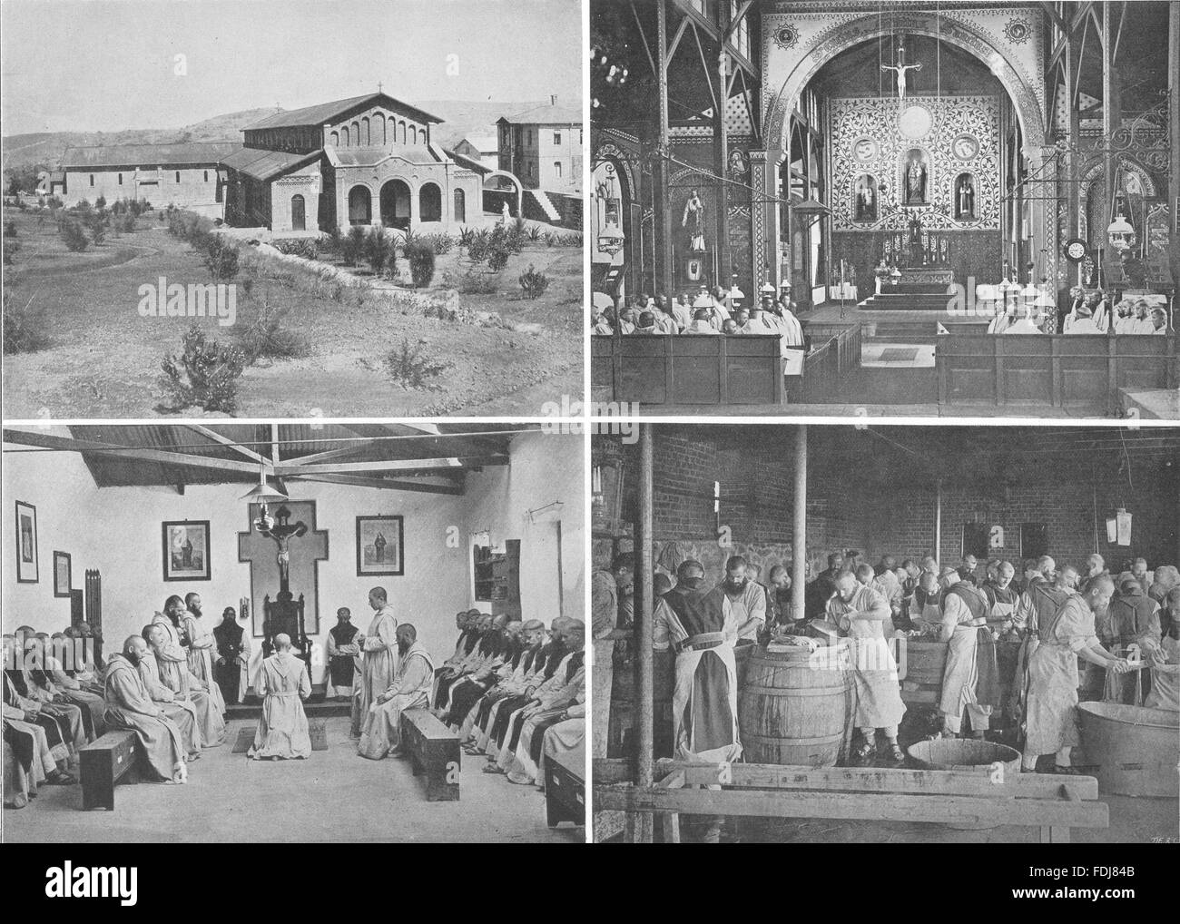 S AFRICA:Trappist Monastery,Mariannhill,Natal;Monks Choir Trial wash ...