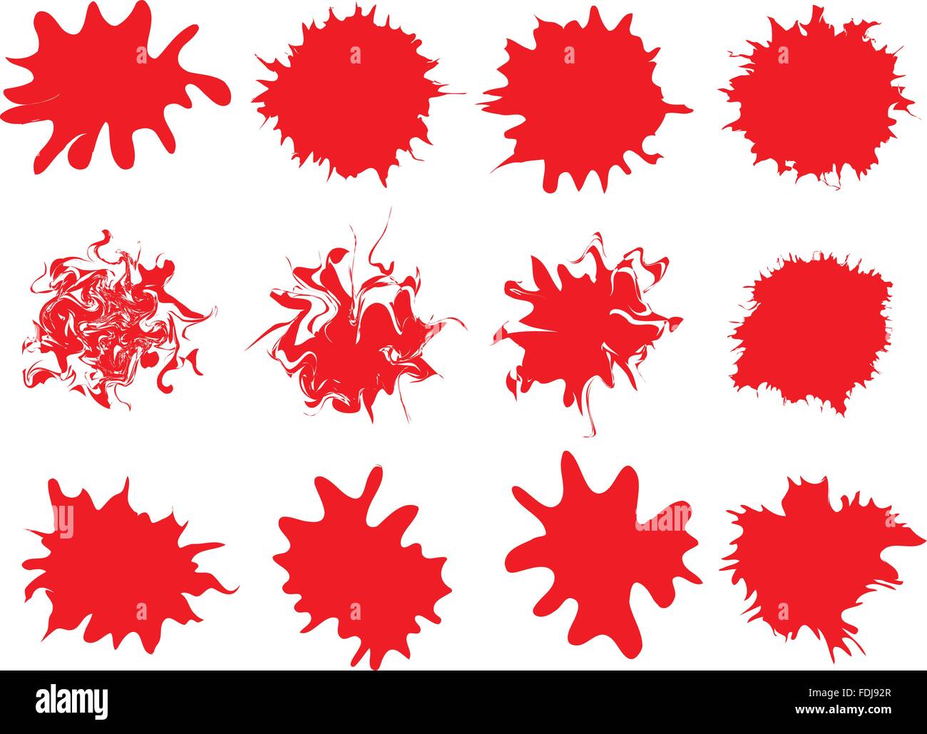Paint Splatters and Drips (Vector Stock Vector Image & Art - Alamy