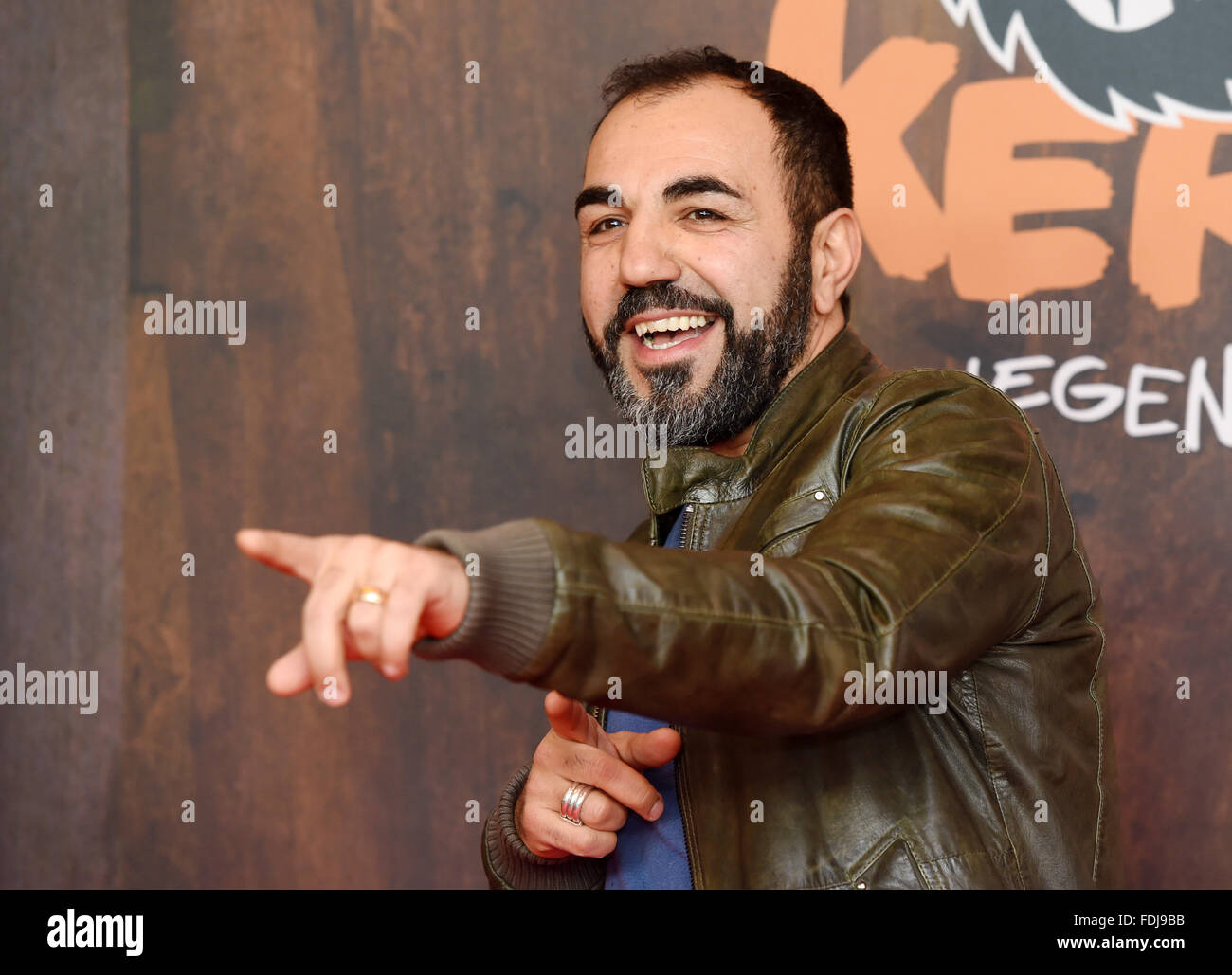 Munich, Germany. 31st Jan, 2016. Actor Adnan Maral arrives for the ...