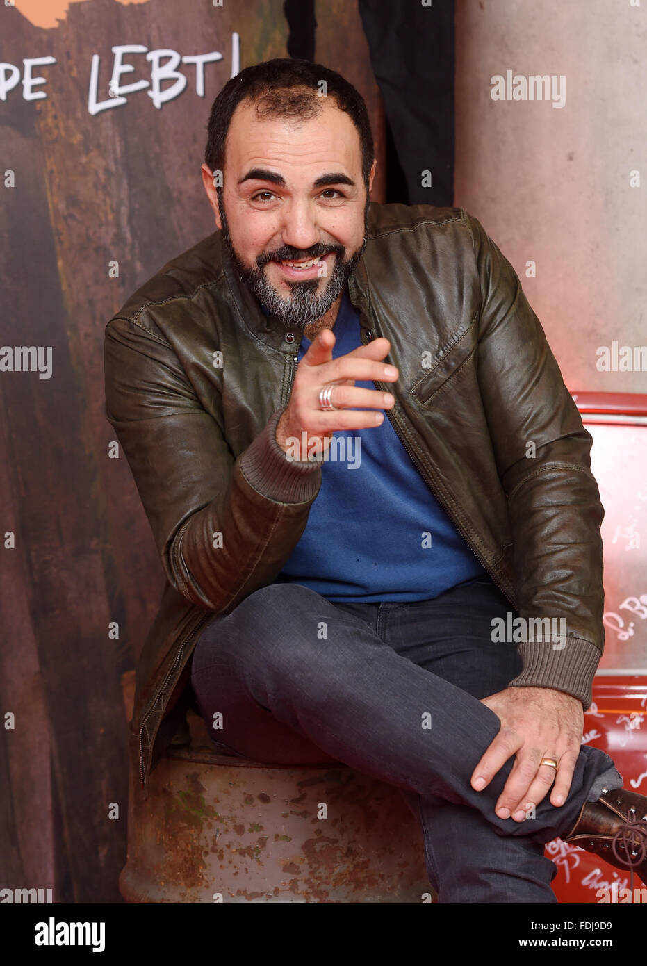 Munich, Germany. 31st Jan, 2016. Actor Adnan Maral arrives for the ...