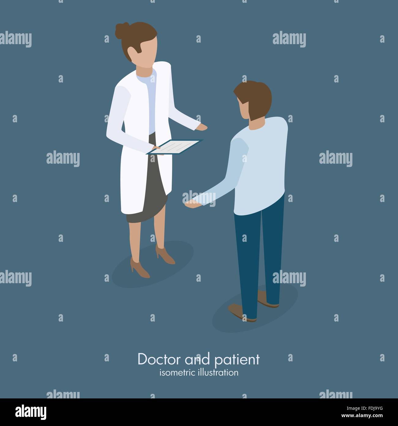doctor talking with patient Stock Vector Image & Art - Alamy