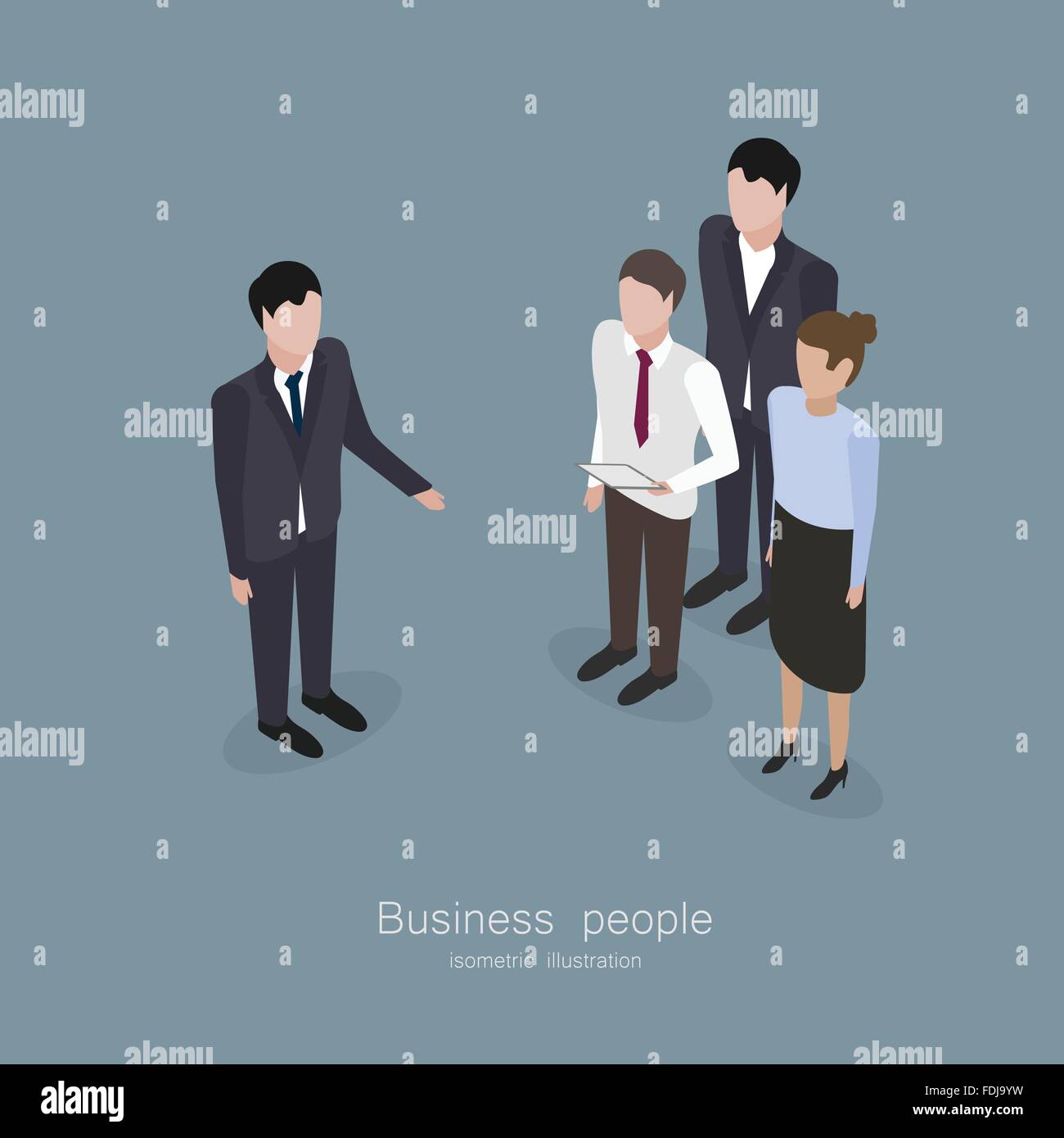 Woman meeting man executive Stock Vector Images - Alamy