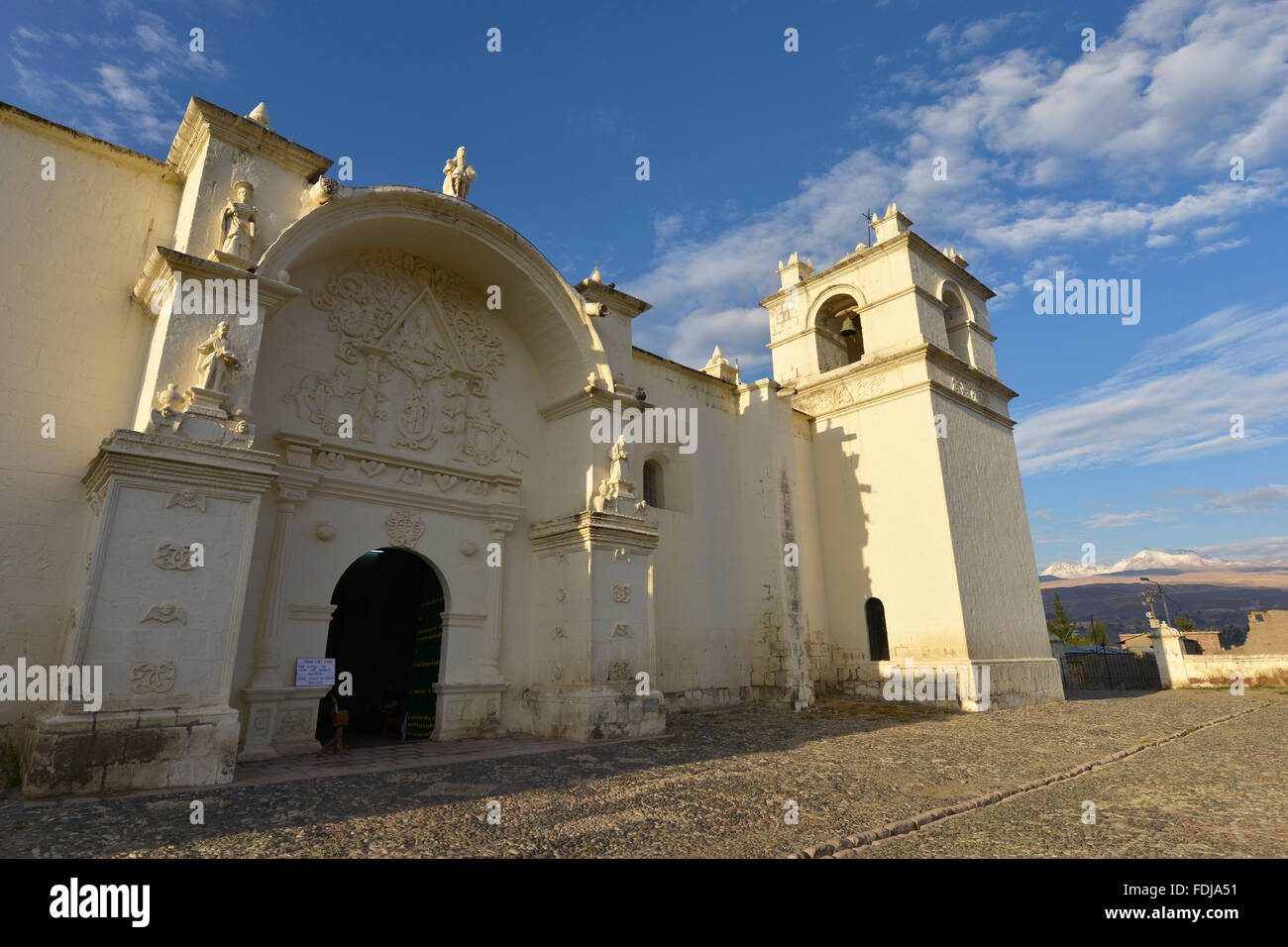 Inmaculada Concepcion Church in Yanque, Peru Stock Photo - Alamy