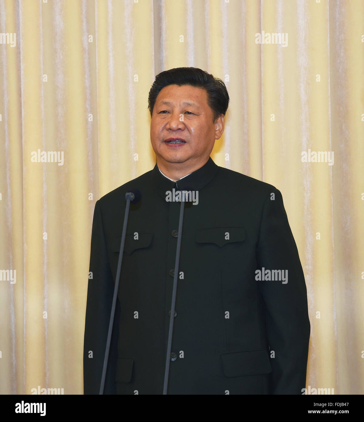 Beijing, China. 1st Feb, 2016. Chinese President Xi Jinping, also ...