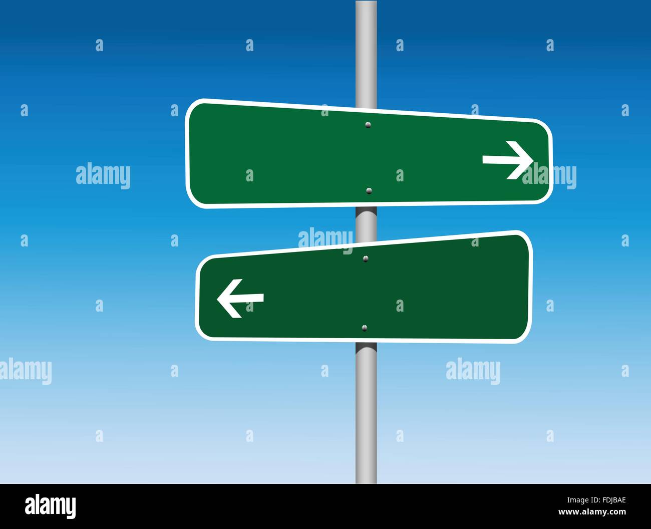 2-panel directional vector road signs Stock Vector Image & Art - Alamy