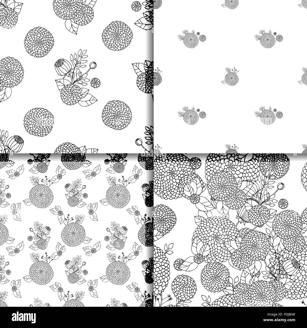 Seamless texture with asters Stock Vector Image & Art - Alamy