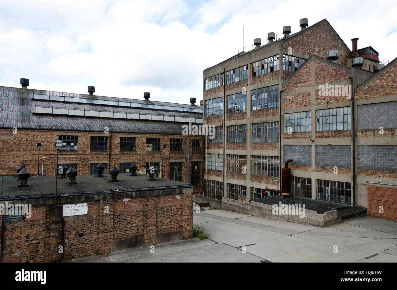 Abandoned paper bag factory in Falkland, Fife, Scotland. The Smith ...