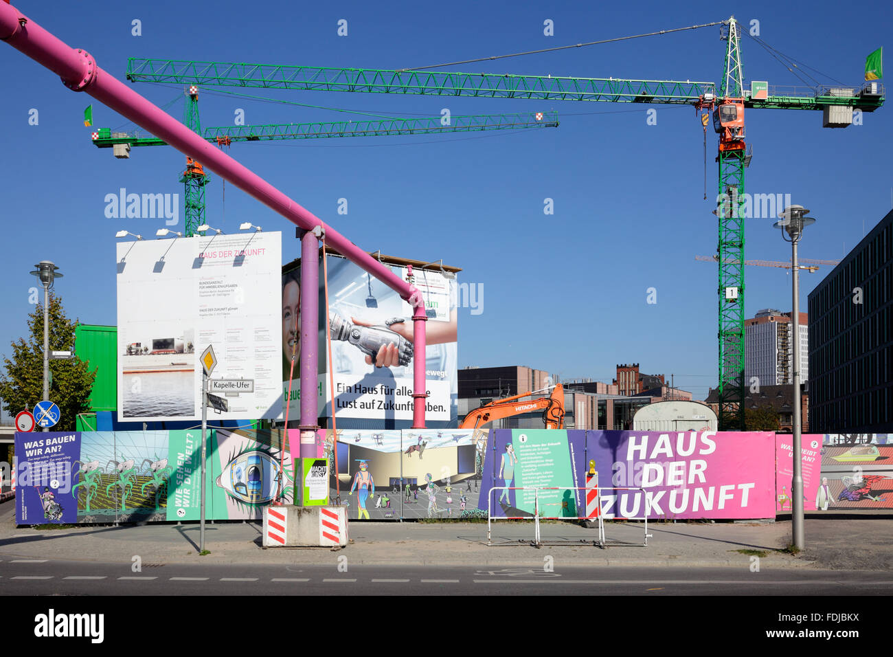 Berlin, Germany, construction site for the new building project House ...