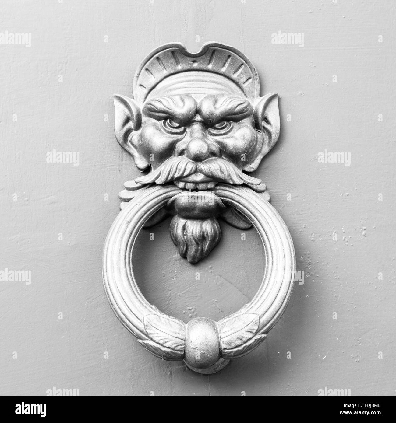 Old door front view Black and White Stock Photos & Images - Alamy