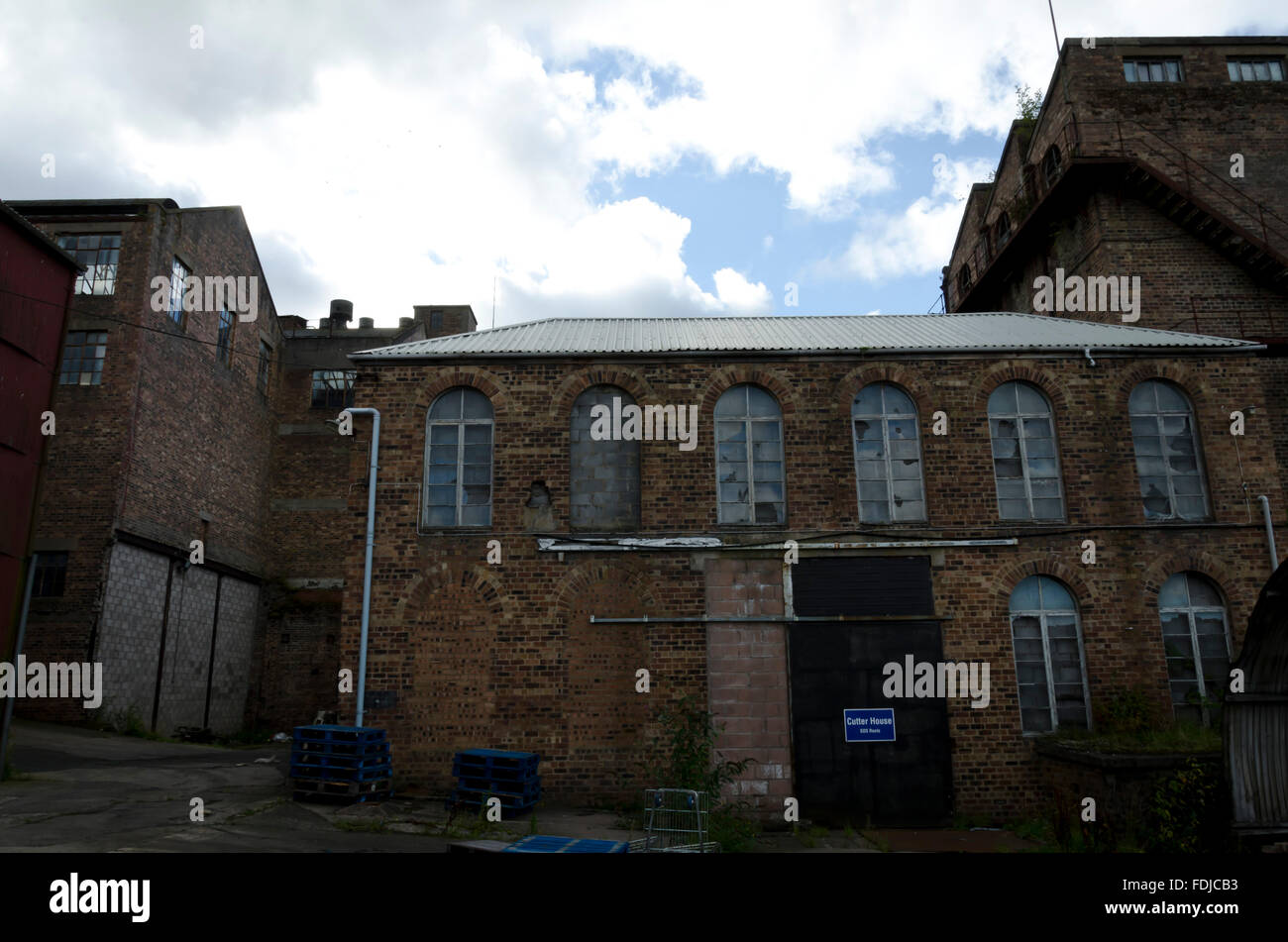 Abandoned paper bag factory in Falkland, Fife, Scotland. The Smith ...