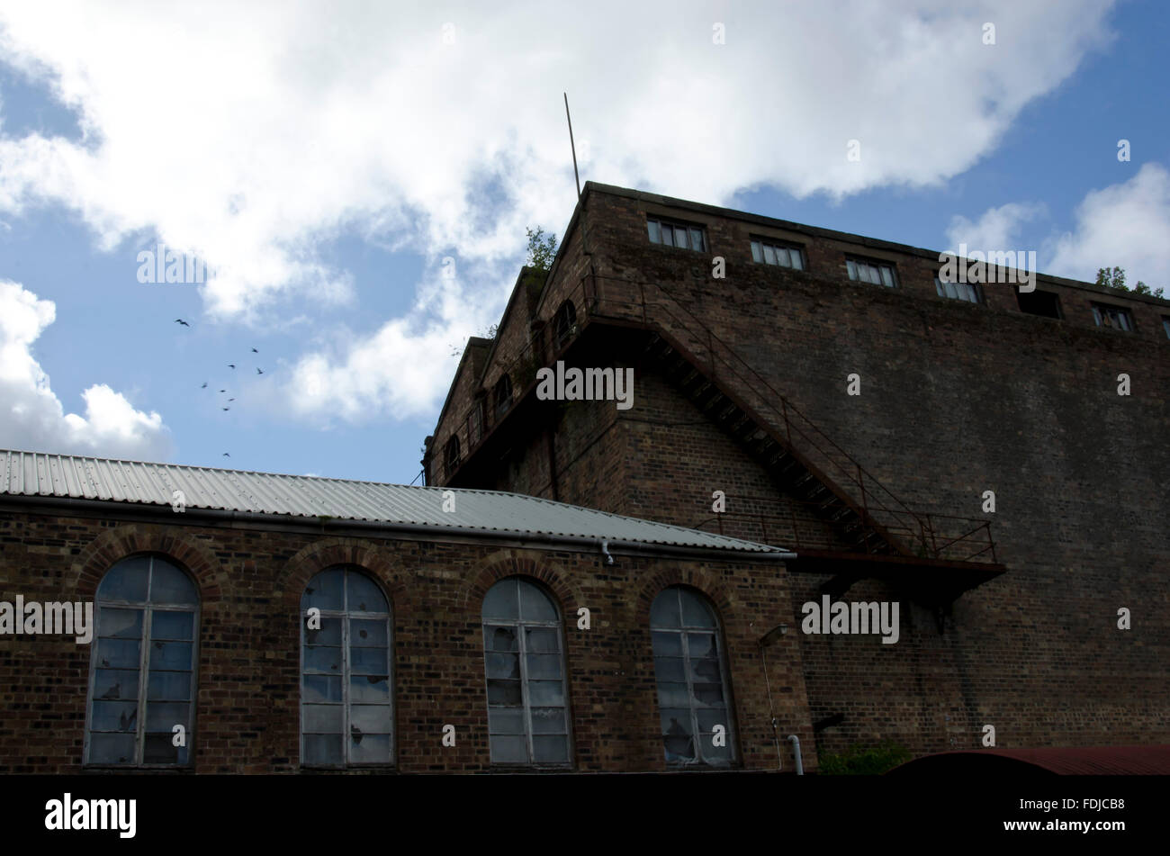 Abandoned paper bag factory in Falkland, Fife, Scotland. The Smith ...
