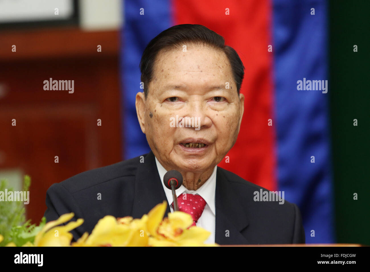 Phnom Penh, Cambodia. 1st Feb, 2016. Cambodian Permanent Deputy Prime ...