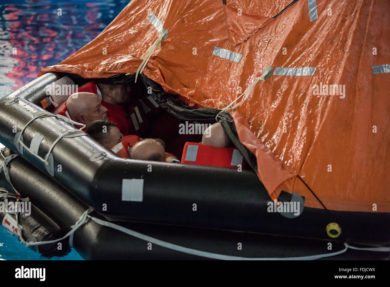 Inside A Life Raft