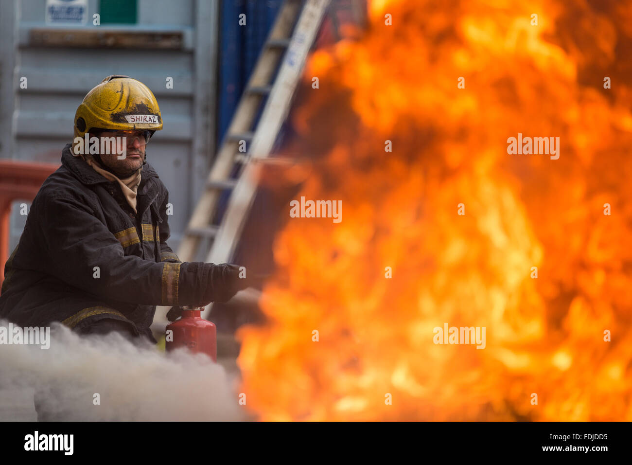 Offshore training firefighting hi-res stock photography and images - Alamy