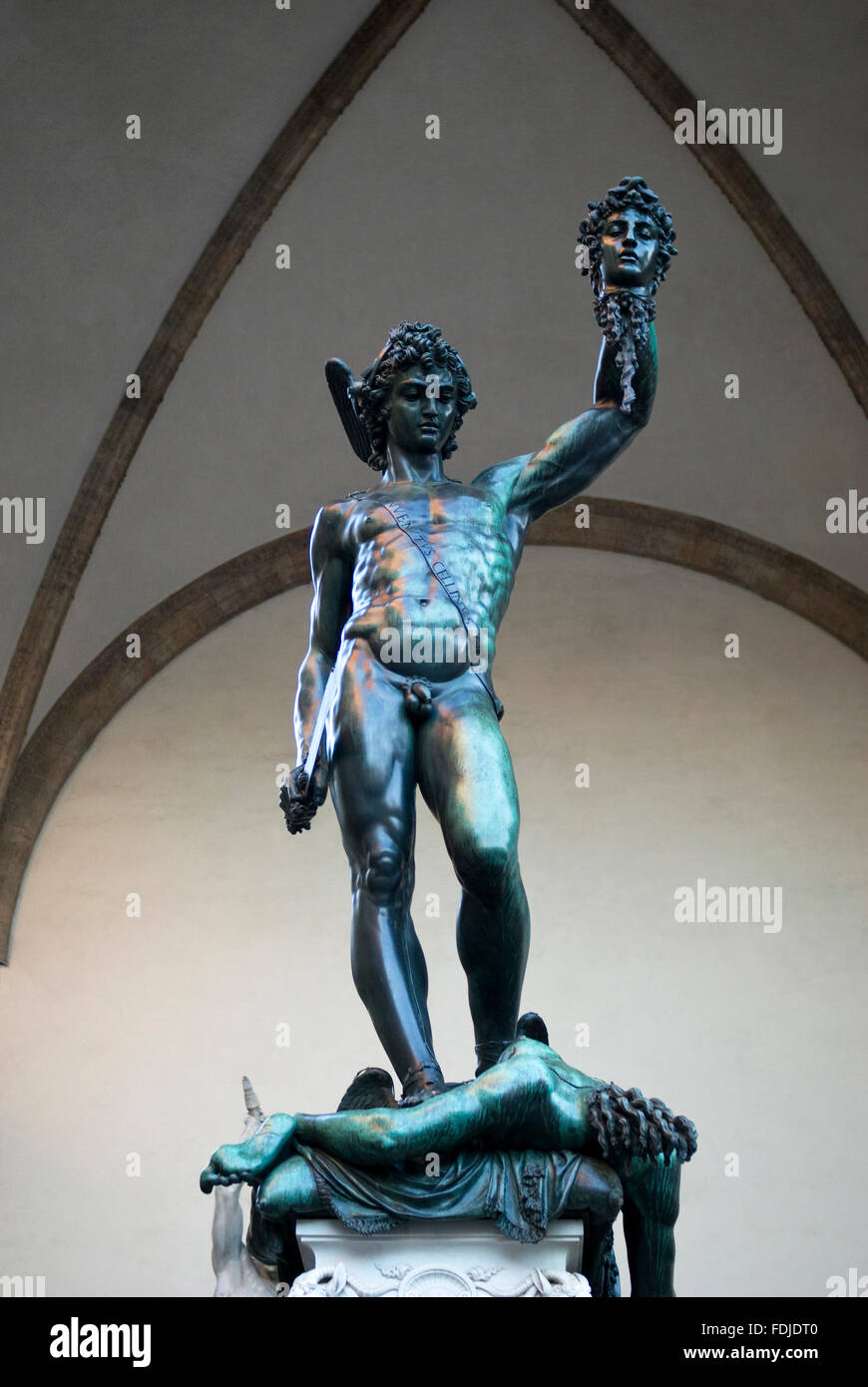 Perseus statue by Cellini, Florence Stock Photo - Alamy