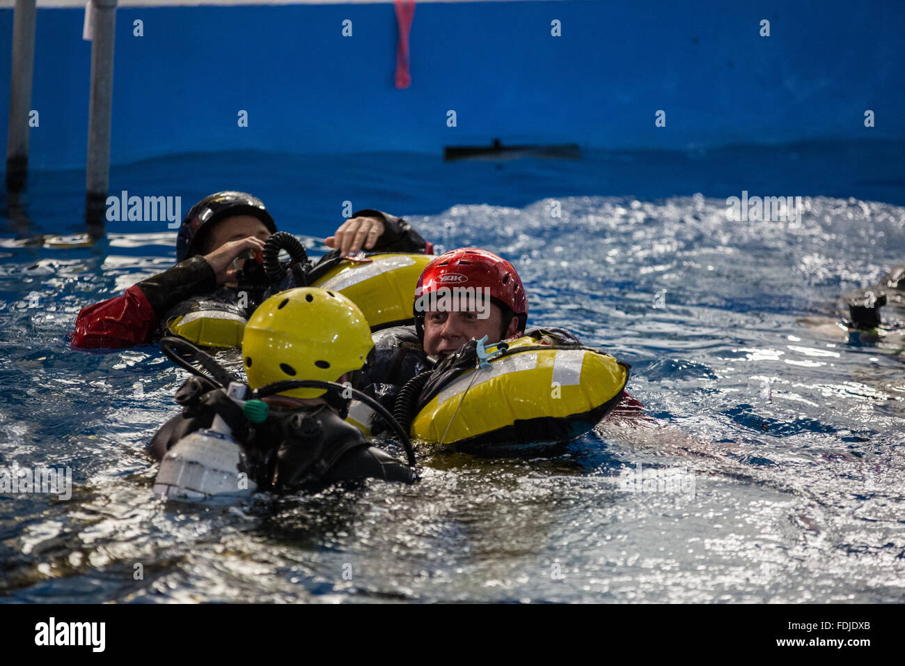 Helicopter underwater escape training hi-res stock photography and ...