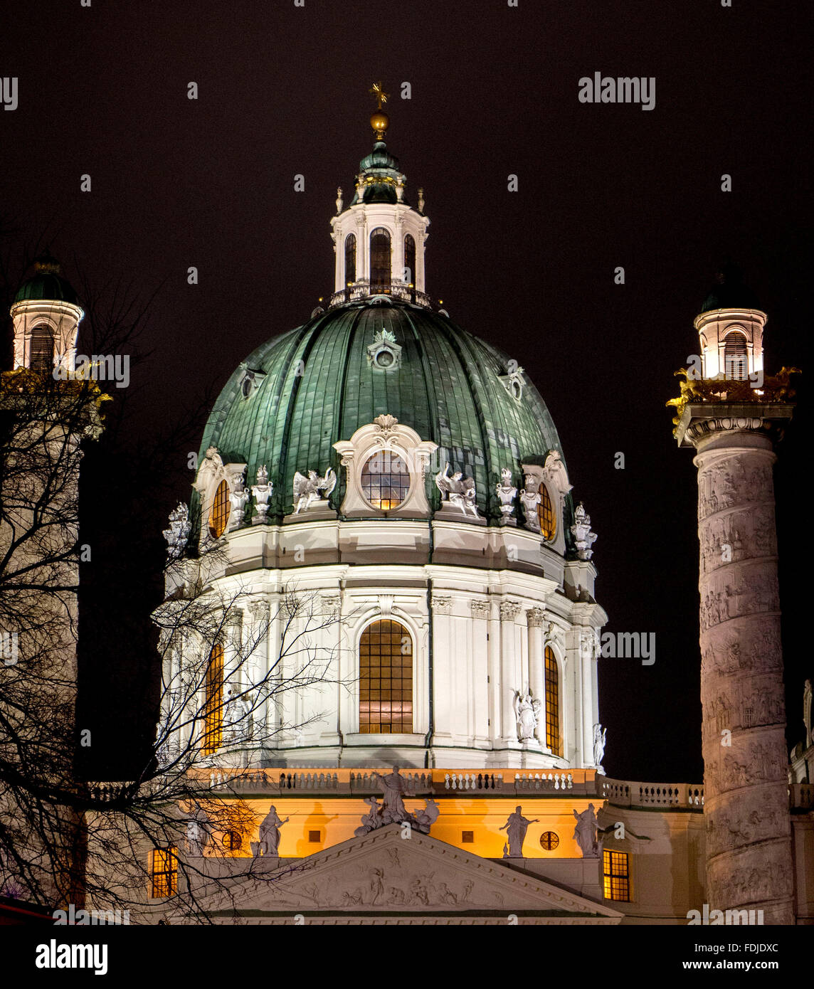 Karlskirche columns hi-res stock photography and images - Alamy