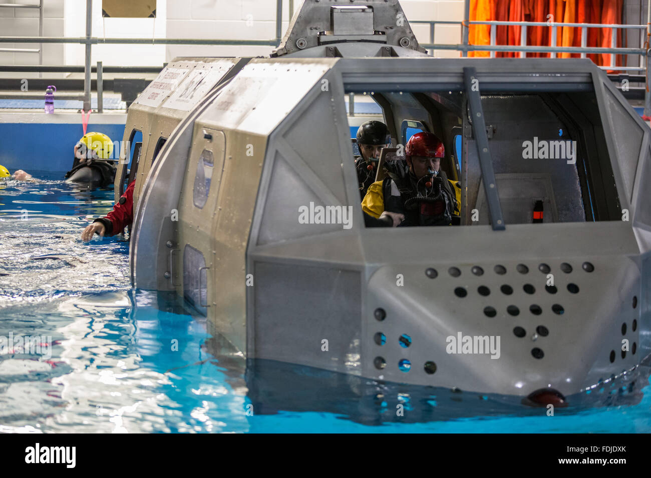 Helicopter underwater escape training hi-res stock photography and ...