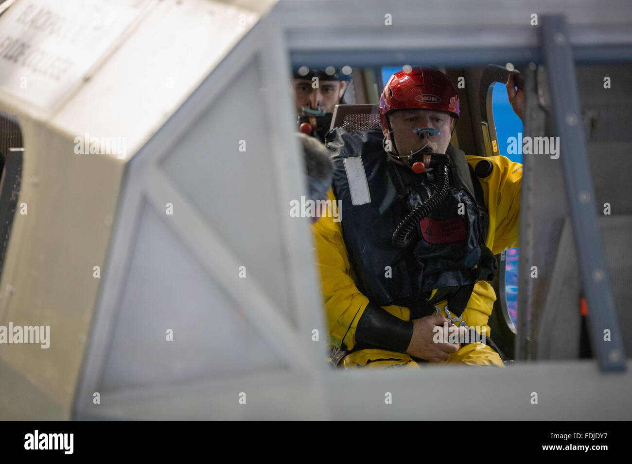Helicopter underwater escape training hi-res stock photography and ...
