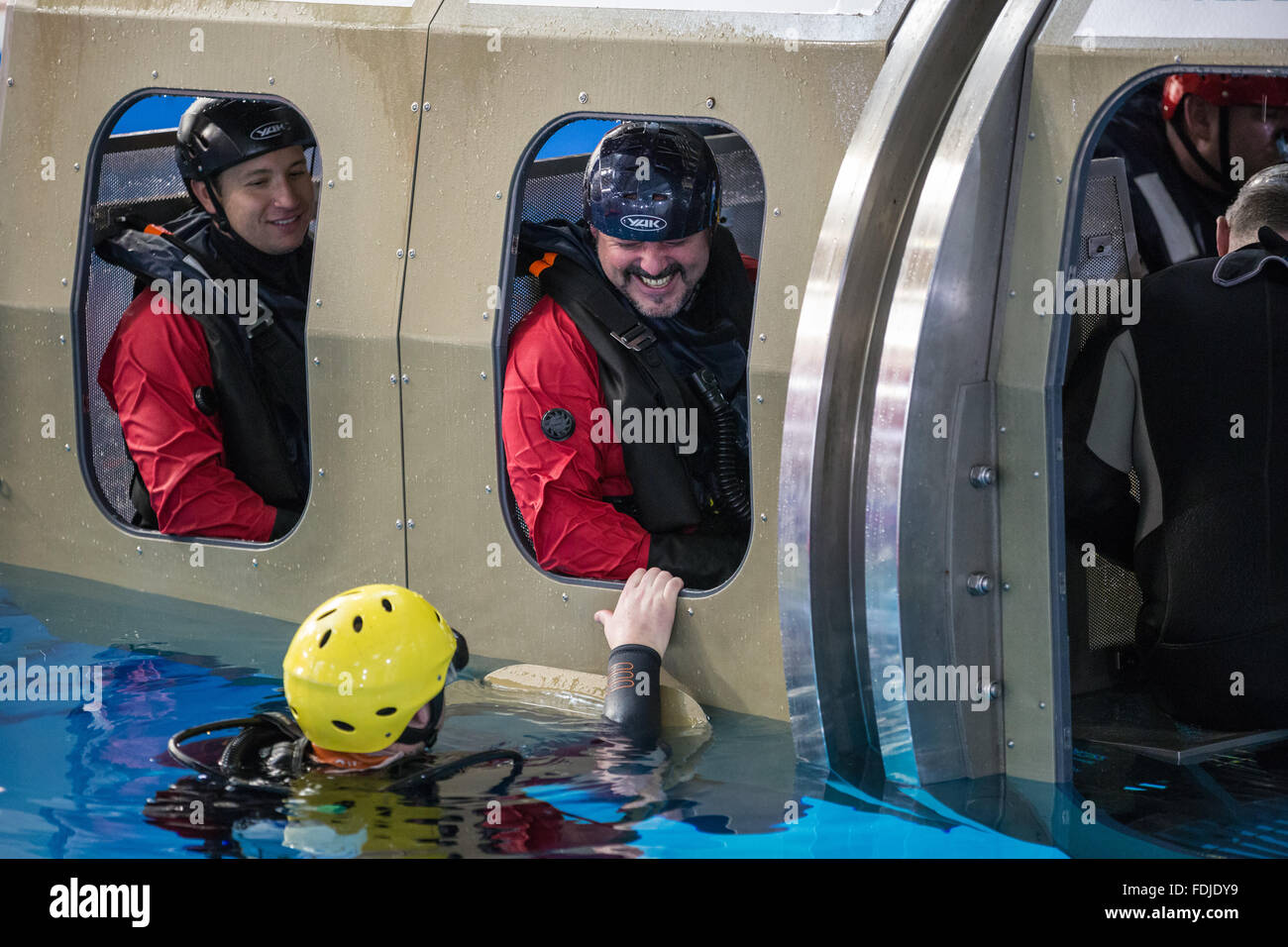 Helicopter escape training hi-res stock photography and images - Alamy