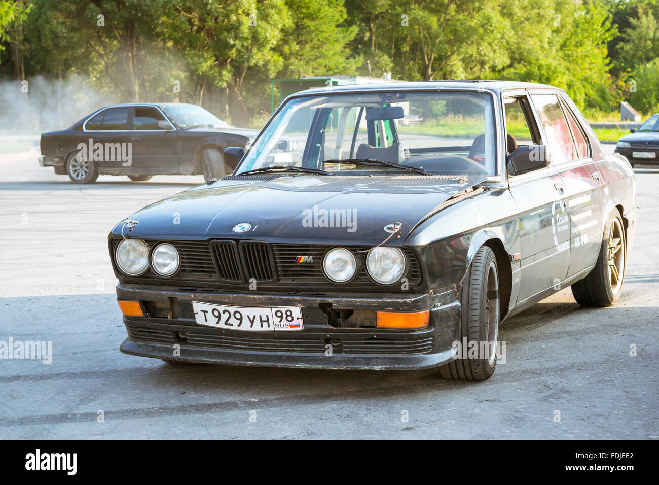 SAINT-PETERSBURG, RUSSIA - AUGUST 3, 2013: Old-car BMW 3-series m3 at ...