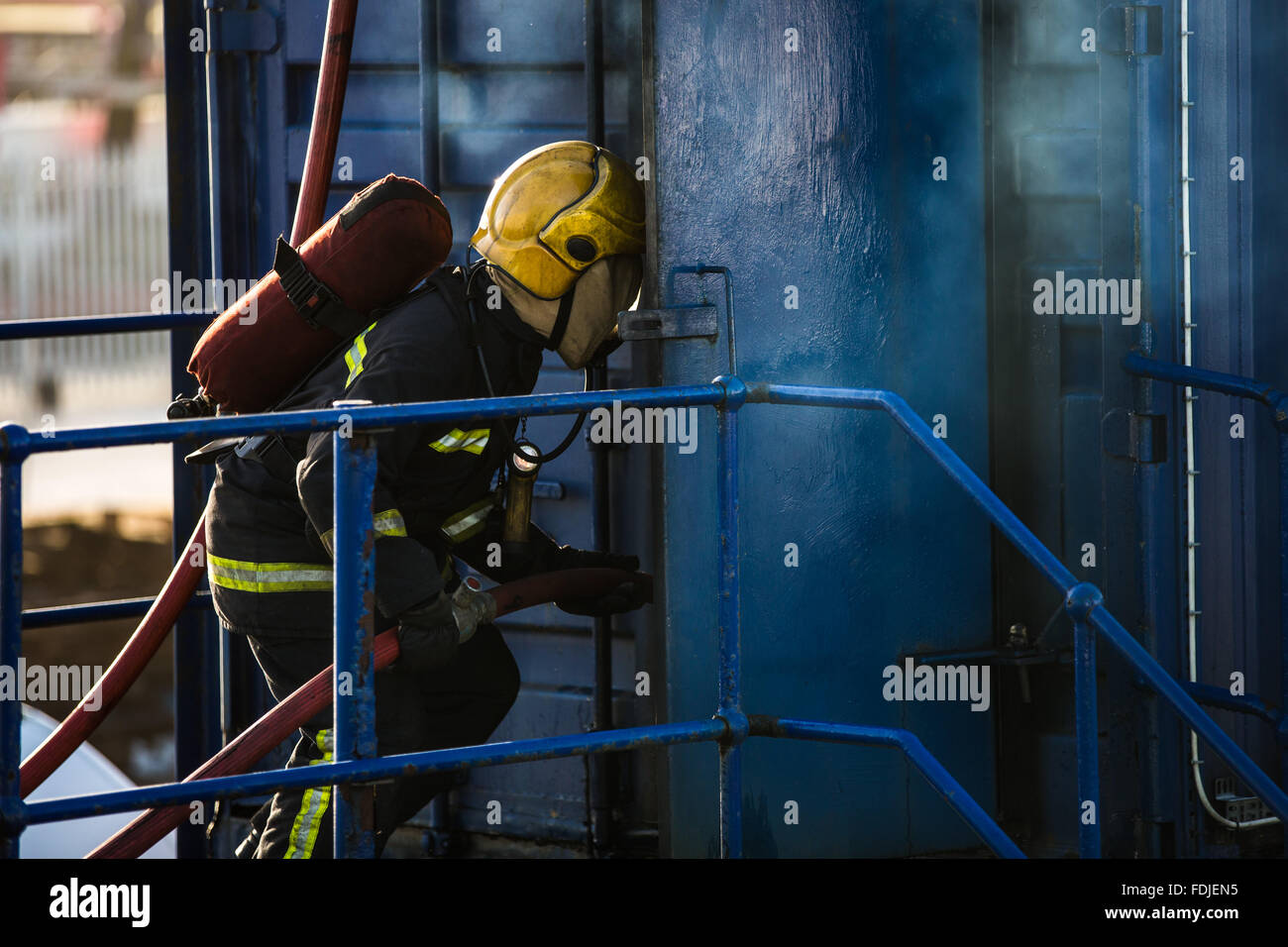 Offshore training firefighting hi-res stock photography and images - Alamy
