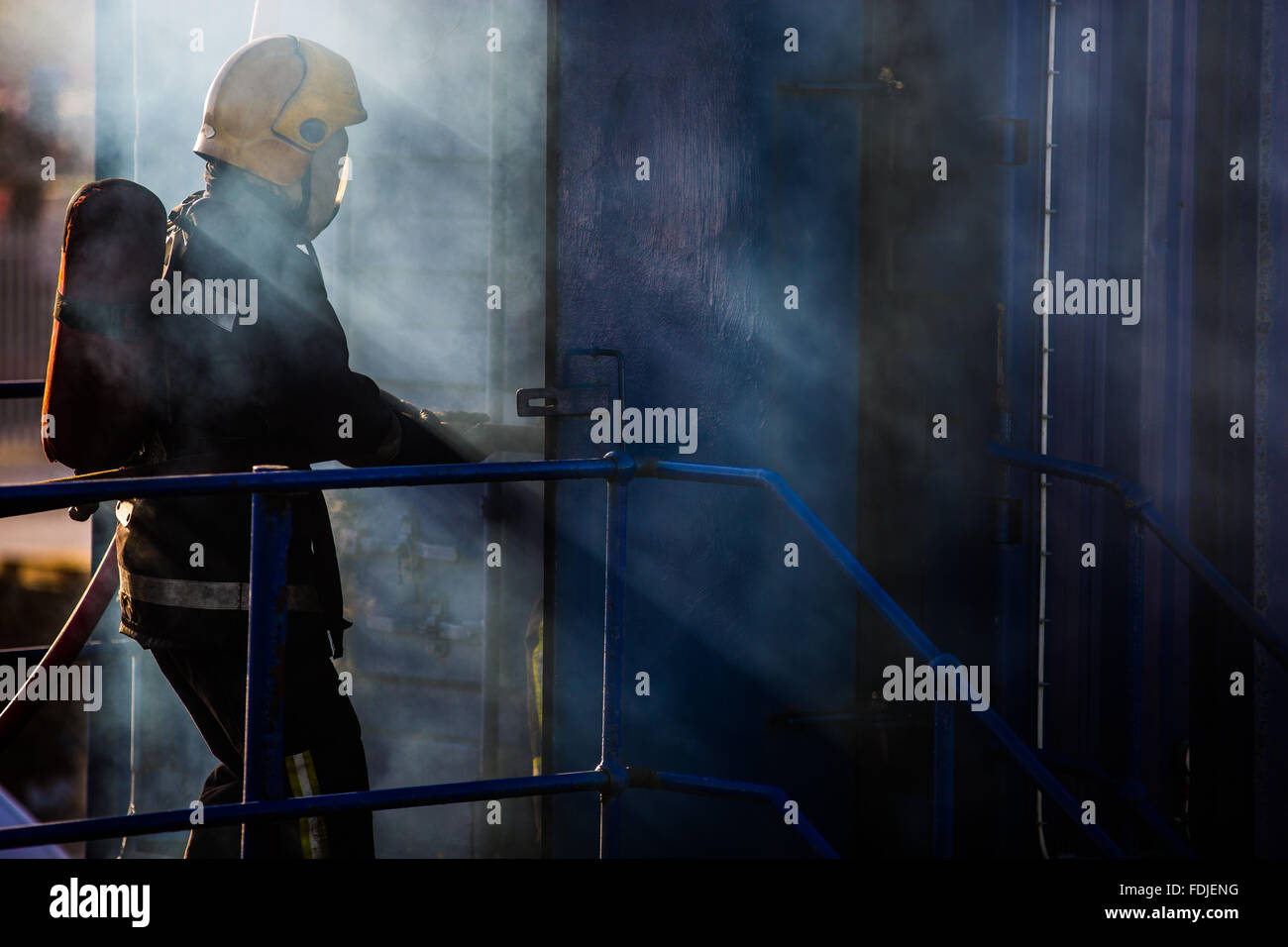 Offshore training firefighting hi-res stock photography and images - Alamy