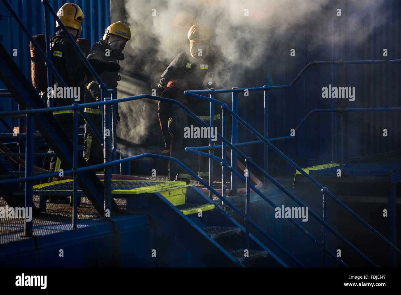 Offshore training firefighting hi-res stock photography and images - Alamy