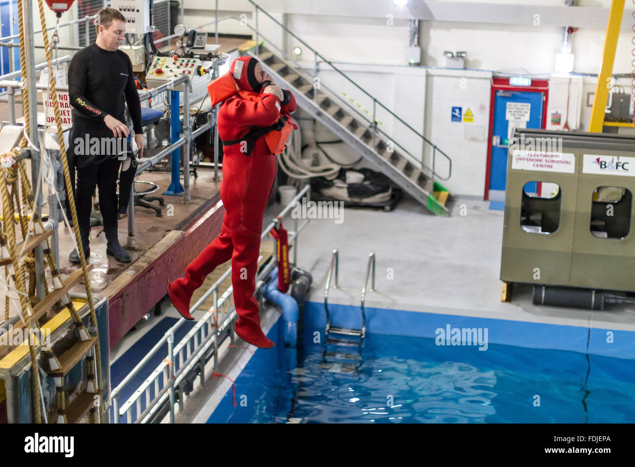 Offshore During Sea Survival Training Stock Photos & Offshore During ...