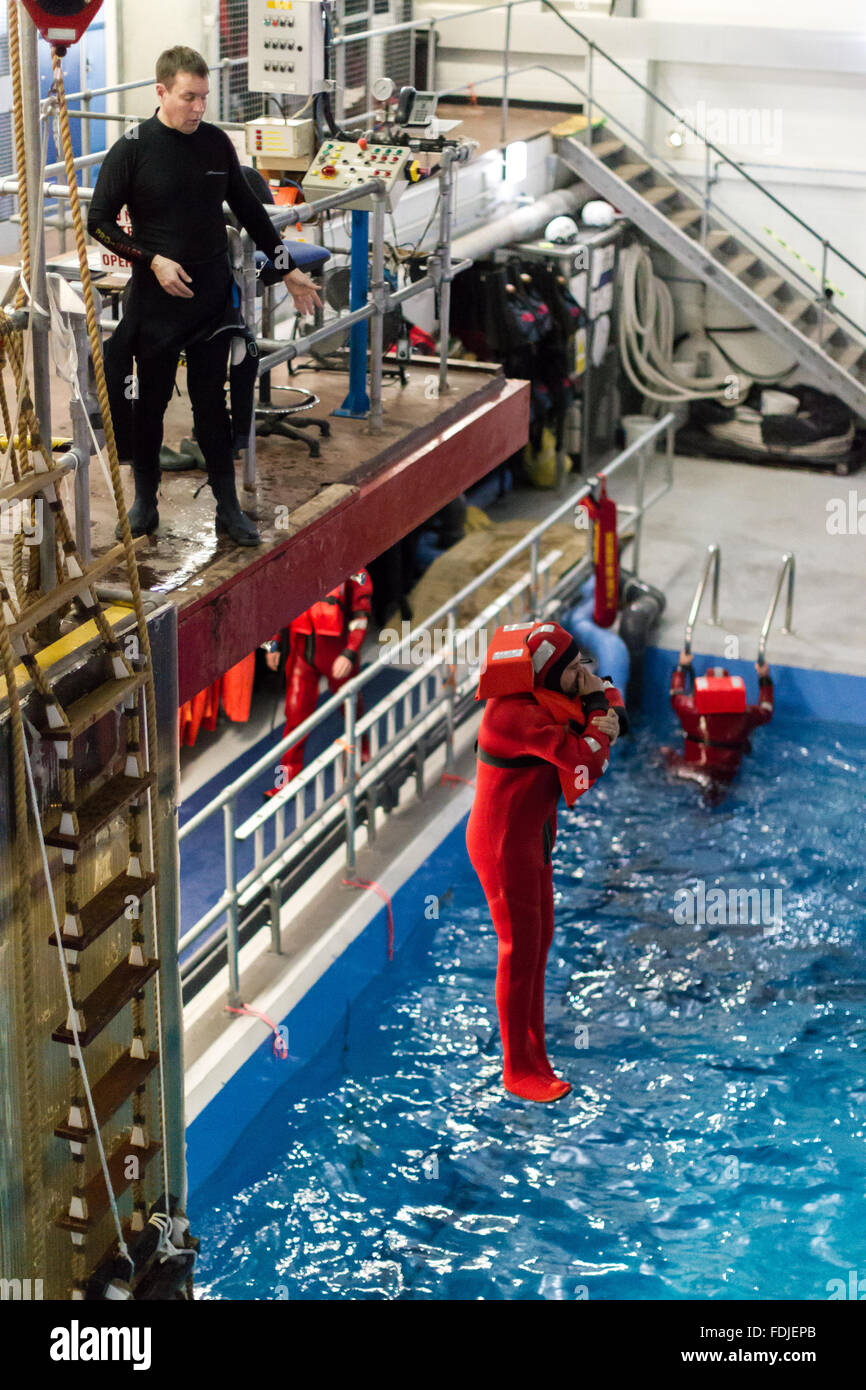Offshore During Sea Survival Training Stock Photos & Offshore During ...