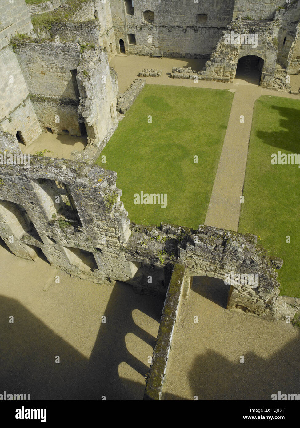 Bodiam castle aerial view hi-res stock photography and images - Alamy