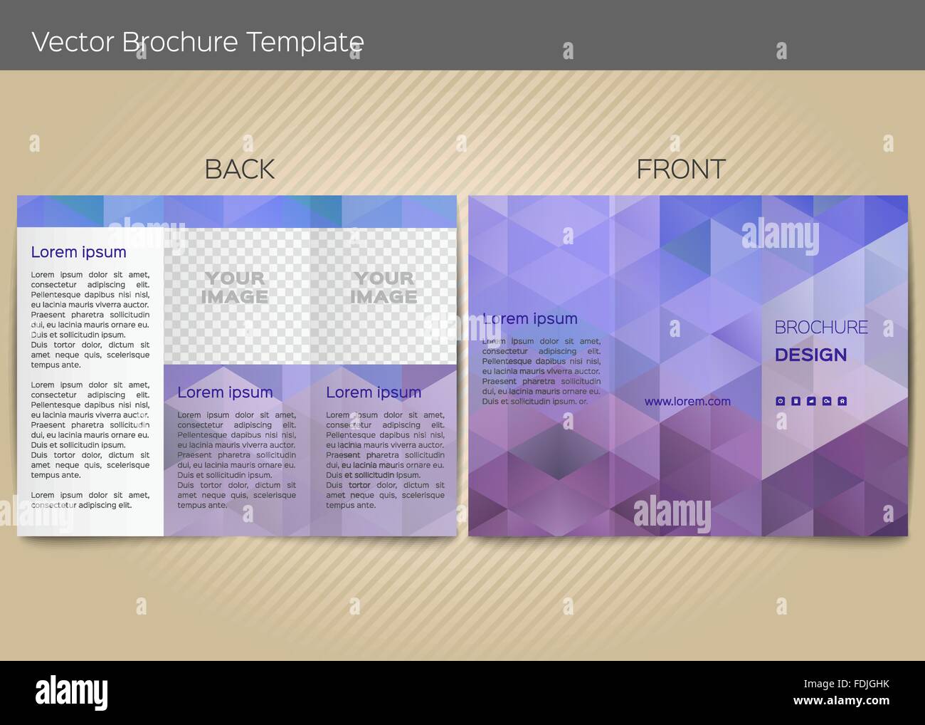 Vector template for leaflet Stock Vector Image & Art - Alamy