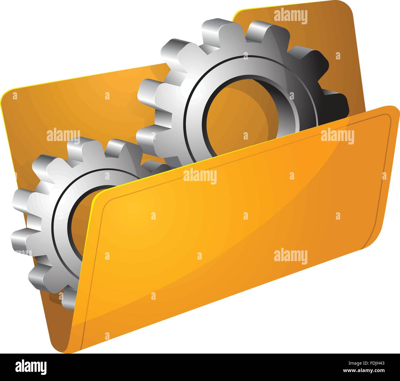 Computer service settings illustration Stock Vector Images - Alamy