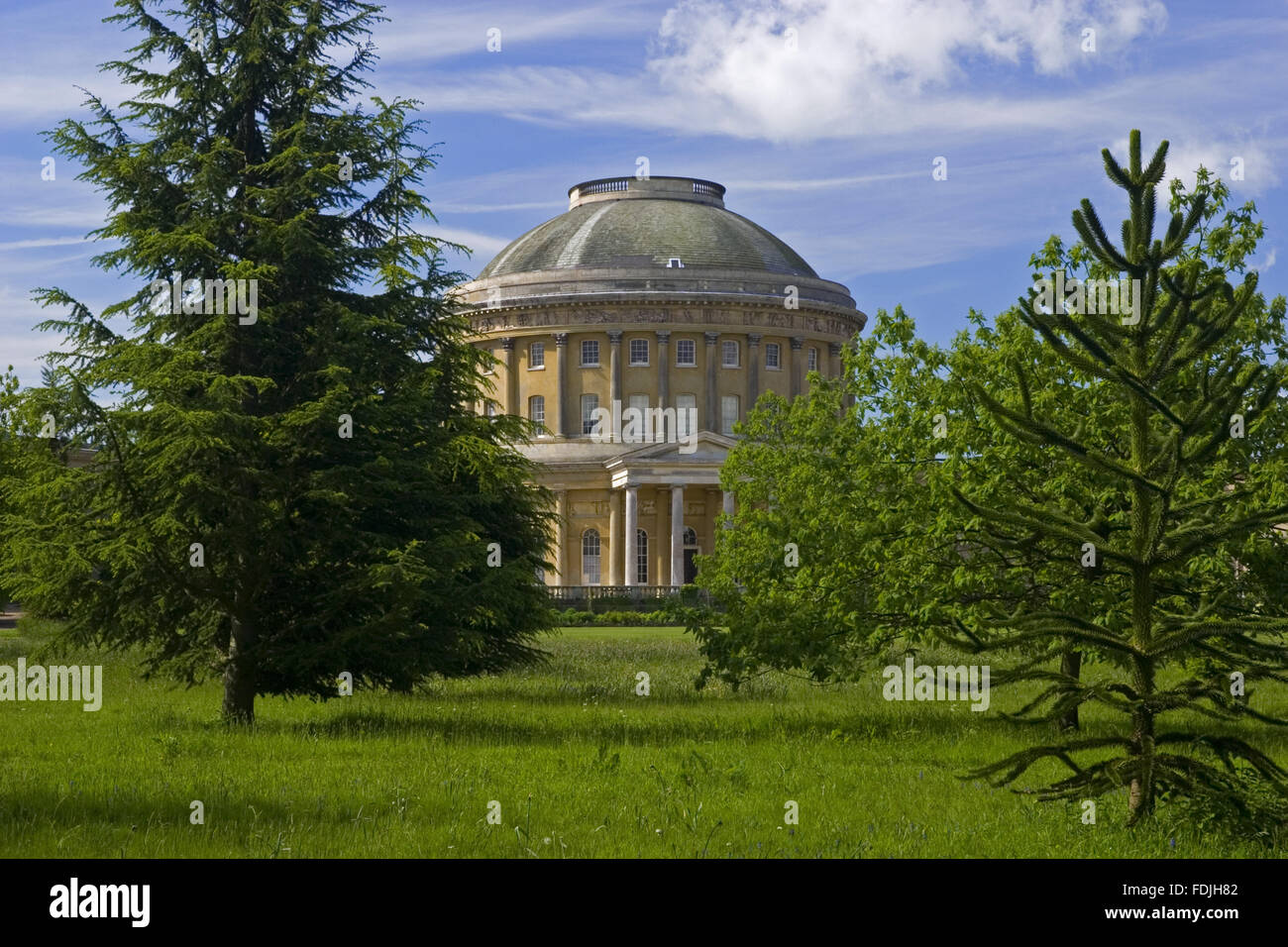Ickworth, Bury St Edmunds, Suffolk. The central Rotunda flanked by two ...
