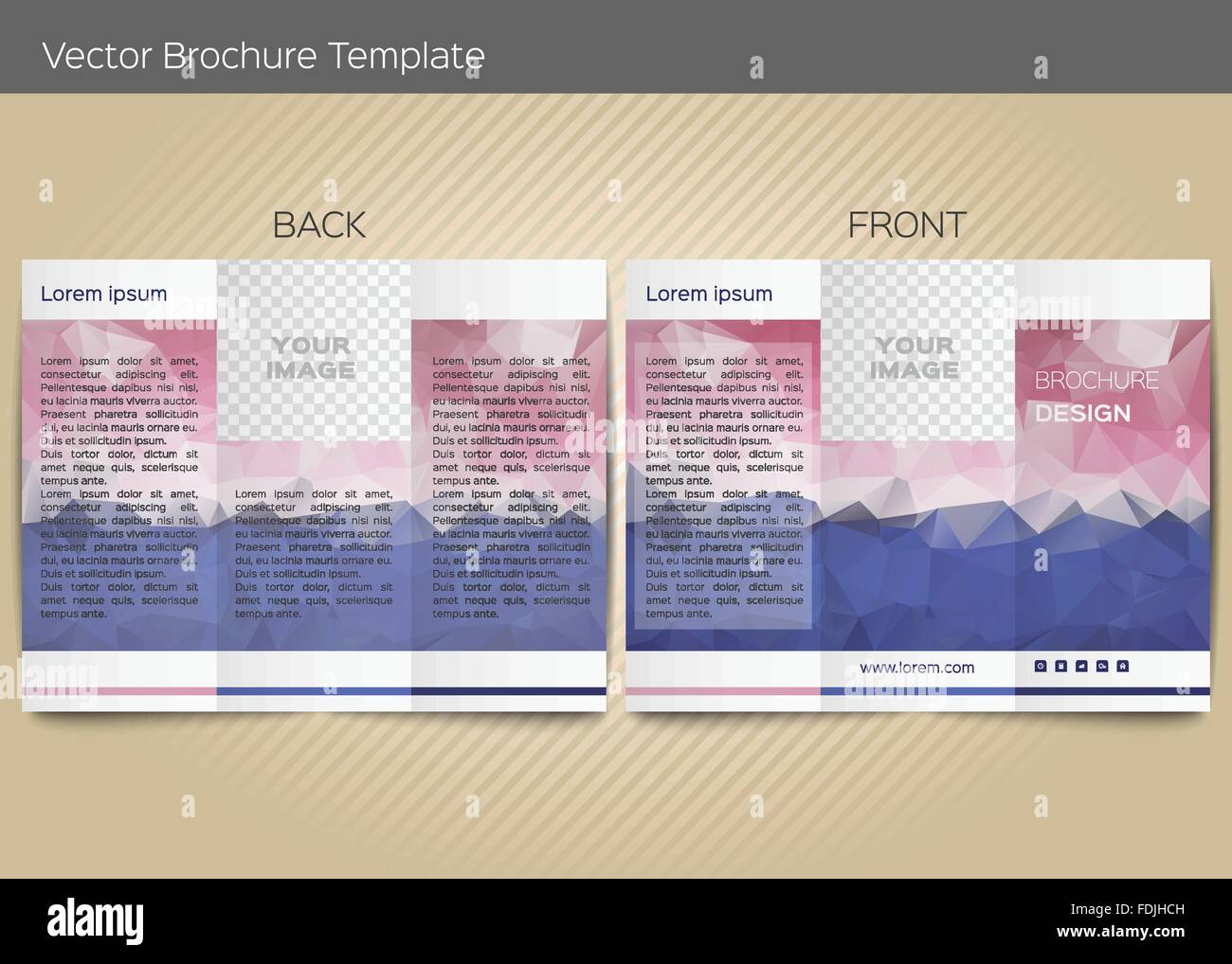 Vector template for leaflet Stock Vector Image & Art - Alamy