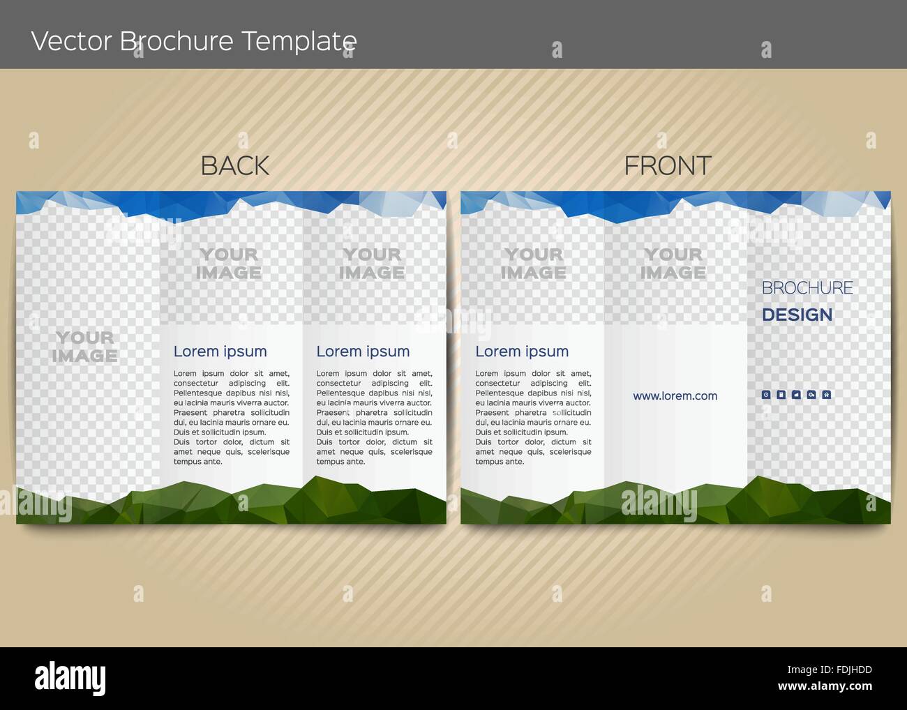 Vector template for leaflet Stock Vector Image & Art - Alamy