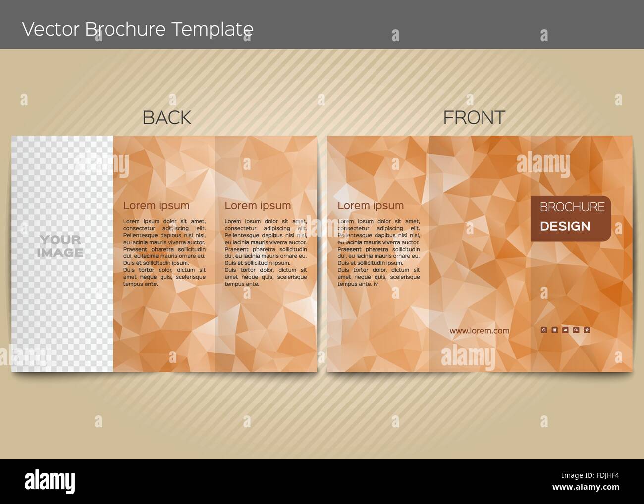 Vector template for leaflet Stock Vector Image & Art - Alamy