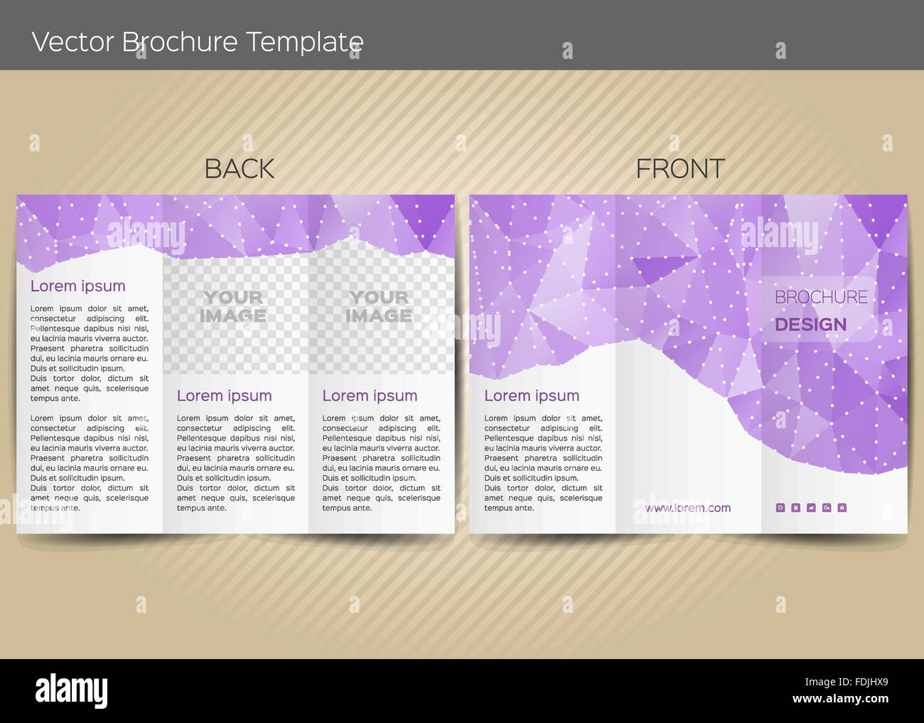 Vector template for leaflet Stock Vector Image & Art - Alamy