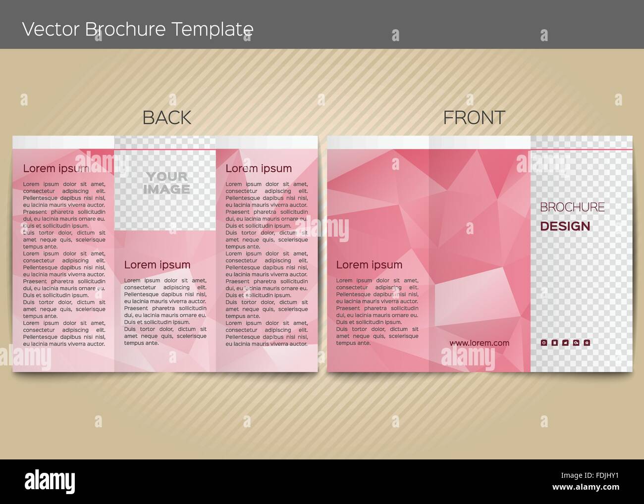 Vector template for leaflet Stock Vector Image & Art - Alamy