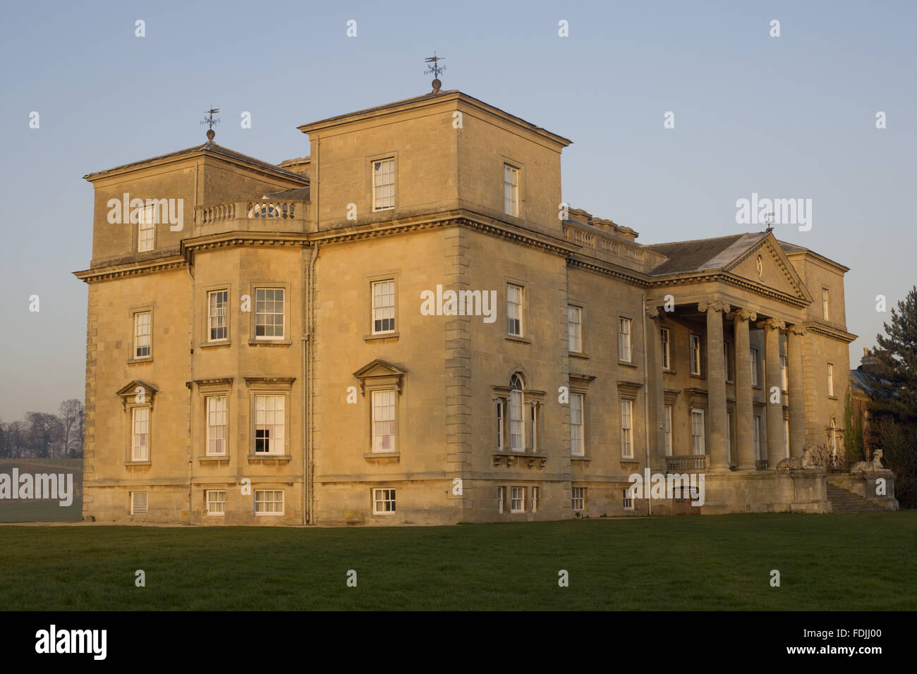 South and West fronts of eighteenth-century Croome Court, Croome Park ...