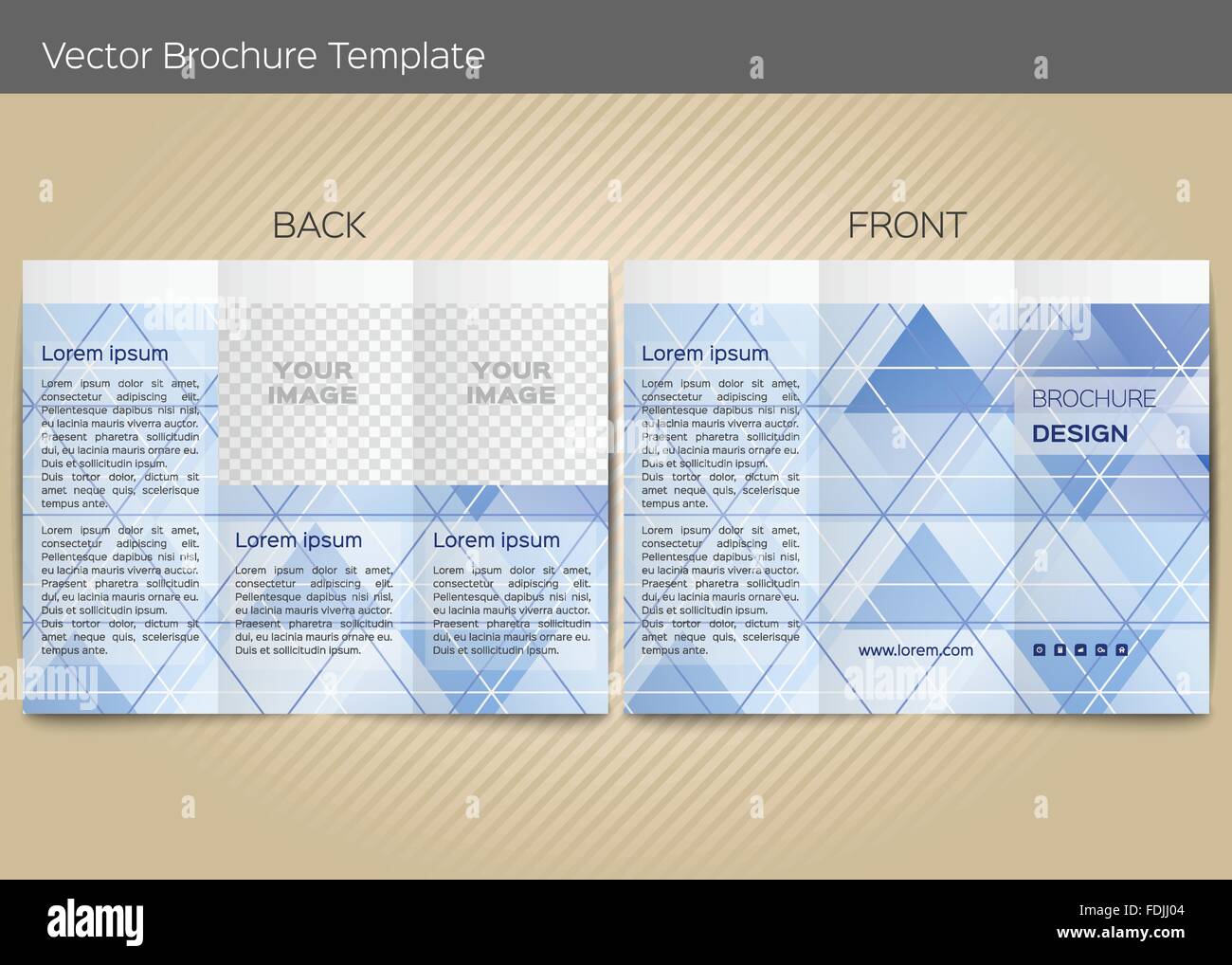 Vector template for leaflet Stock Vector Image & Art - Alamy