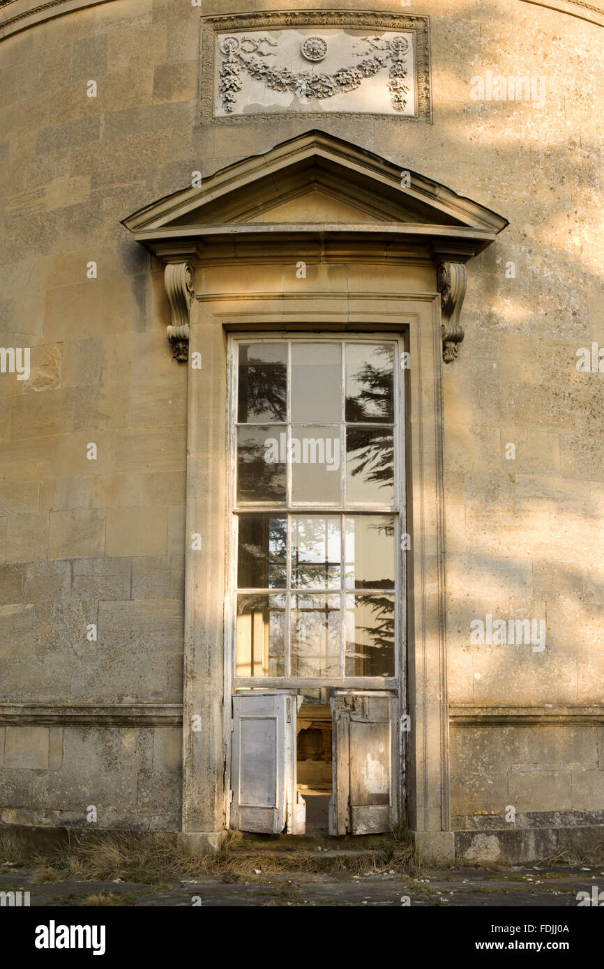 Pedimented door of The Rotunda, one of Capability Brown's "eye-catchers ...