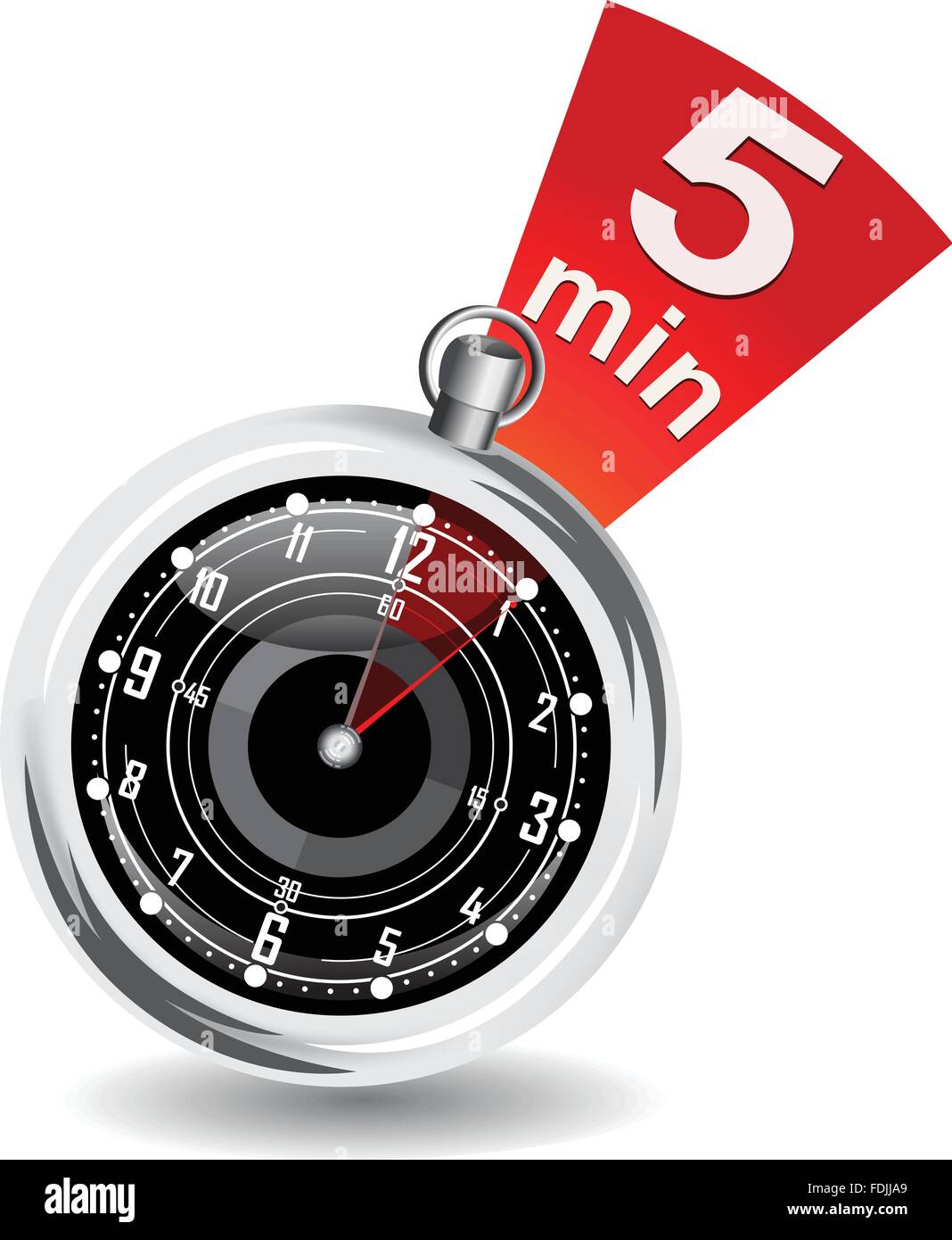 Stopwatch with bookmark vector illustration Stock Vector Image & Art ...